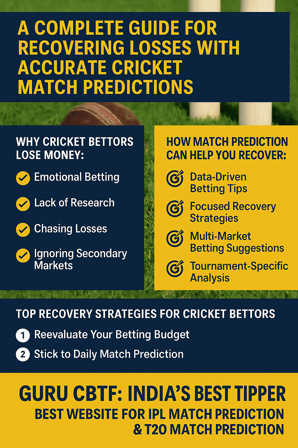 A Complete Guide for Recovering Losses with Accurate Cricket Match Predictions | || GURUCBTF ...